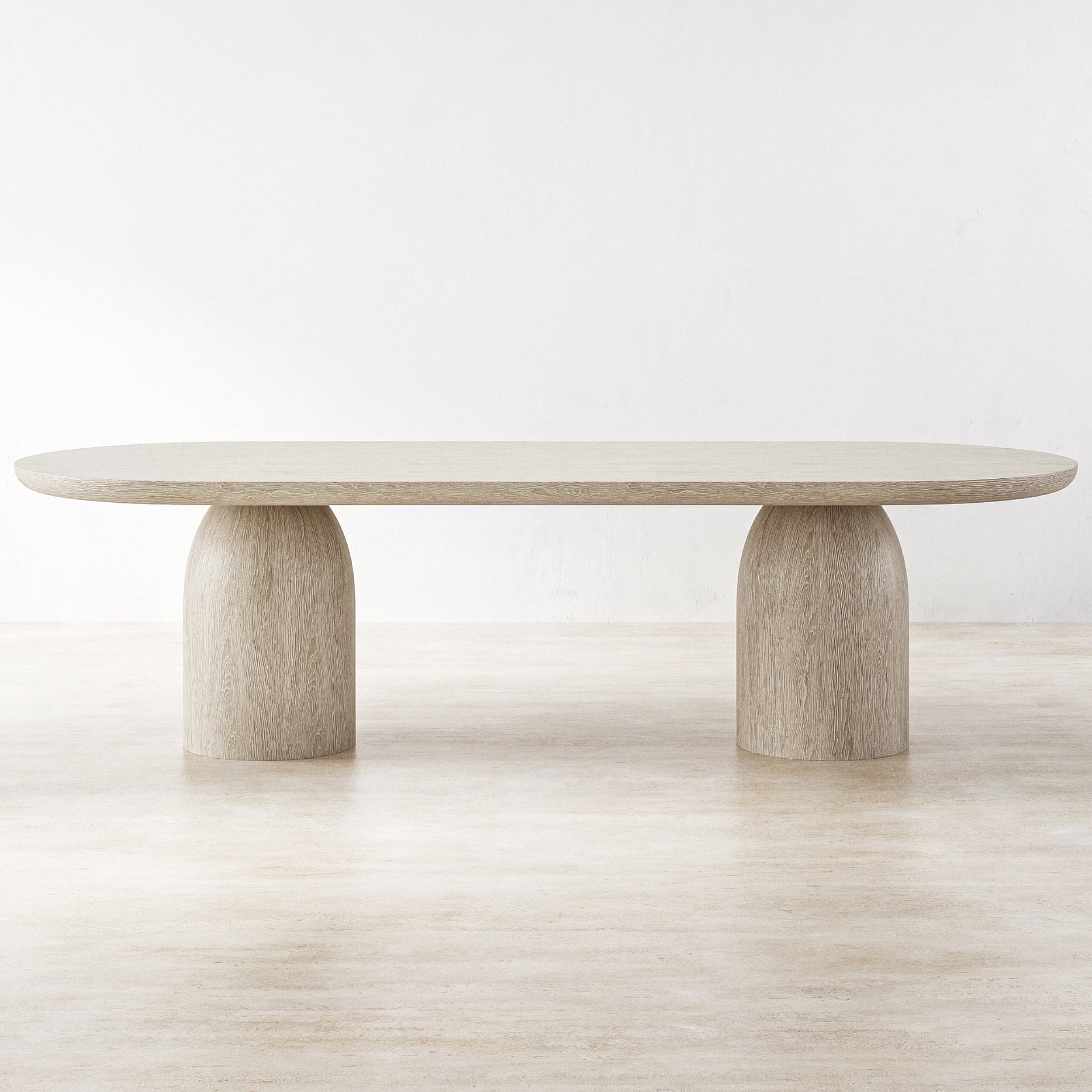 Bullet Rectangle Dining Table - Oak Wood | Casa Blanco