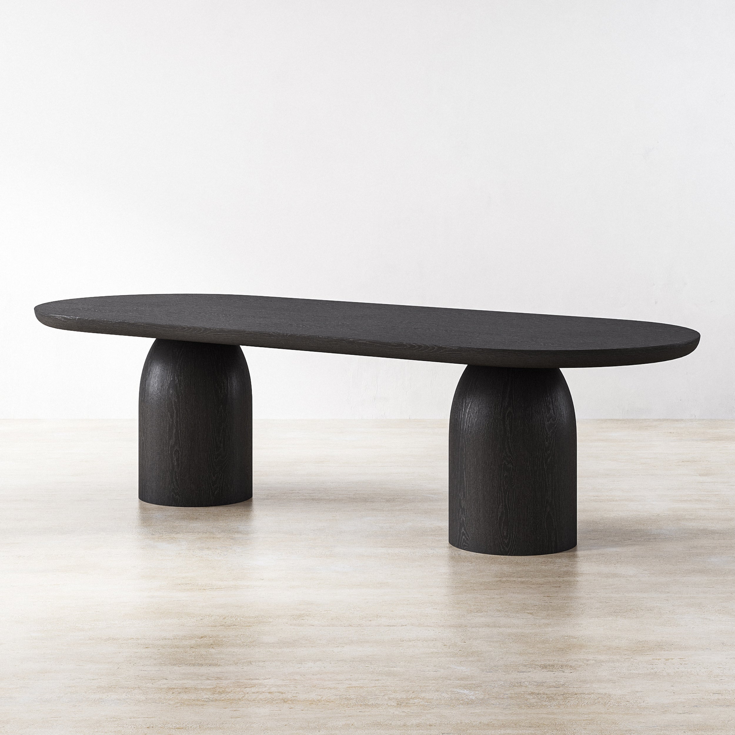 Bullet Rectangle Dining Table - Oak Wood | Casa Blanco