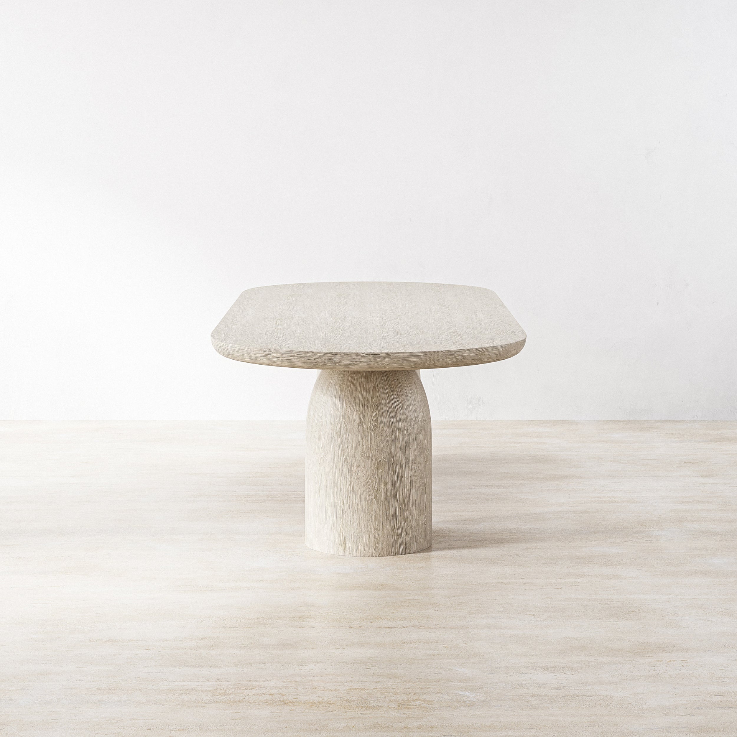 Bullet Rectangle Dining Table - Oak Wood | Casa Blanco